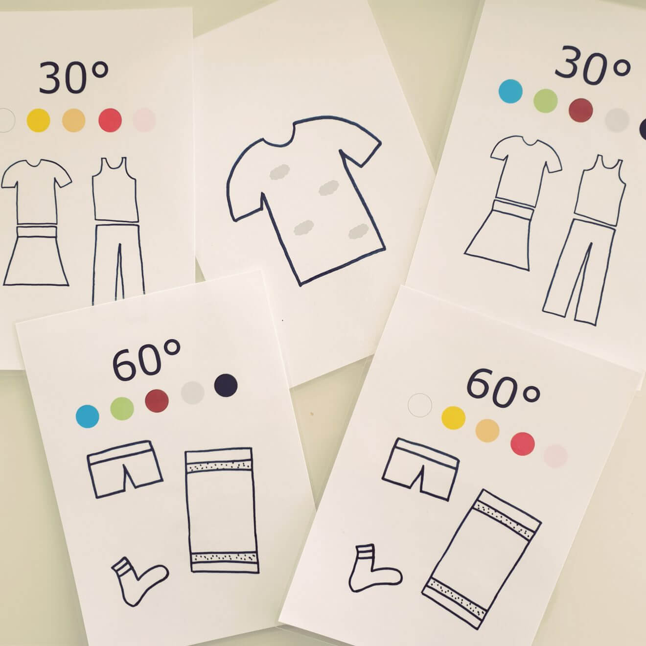 Organizing met kinderen: was sorteren in gemarkeerde wasmanden Leuk met ...