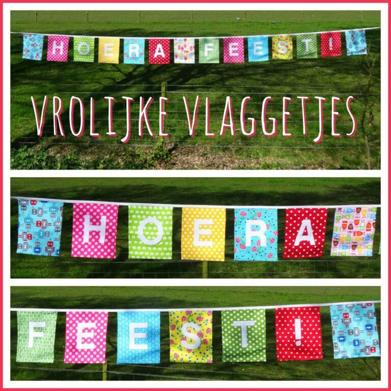 Vrolijke vlaggetjes met een persoonlijke tekst - Leuk met kids Leuk met ...