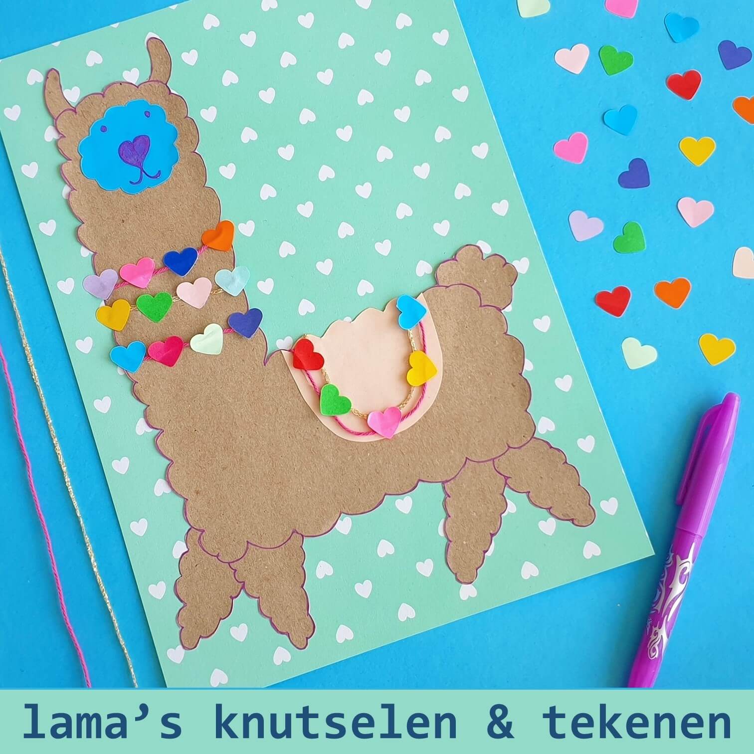 Lama knutselen en tekenen: leuke ideeën - Leuk met kids Leuk met kids