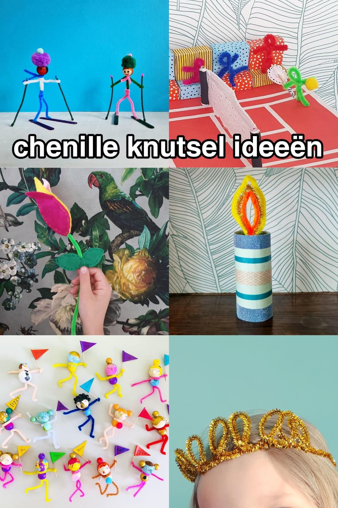 Knutselen met chenilledraad: knutsel ideeën met pijpenragers - Leuk met ...