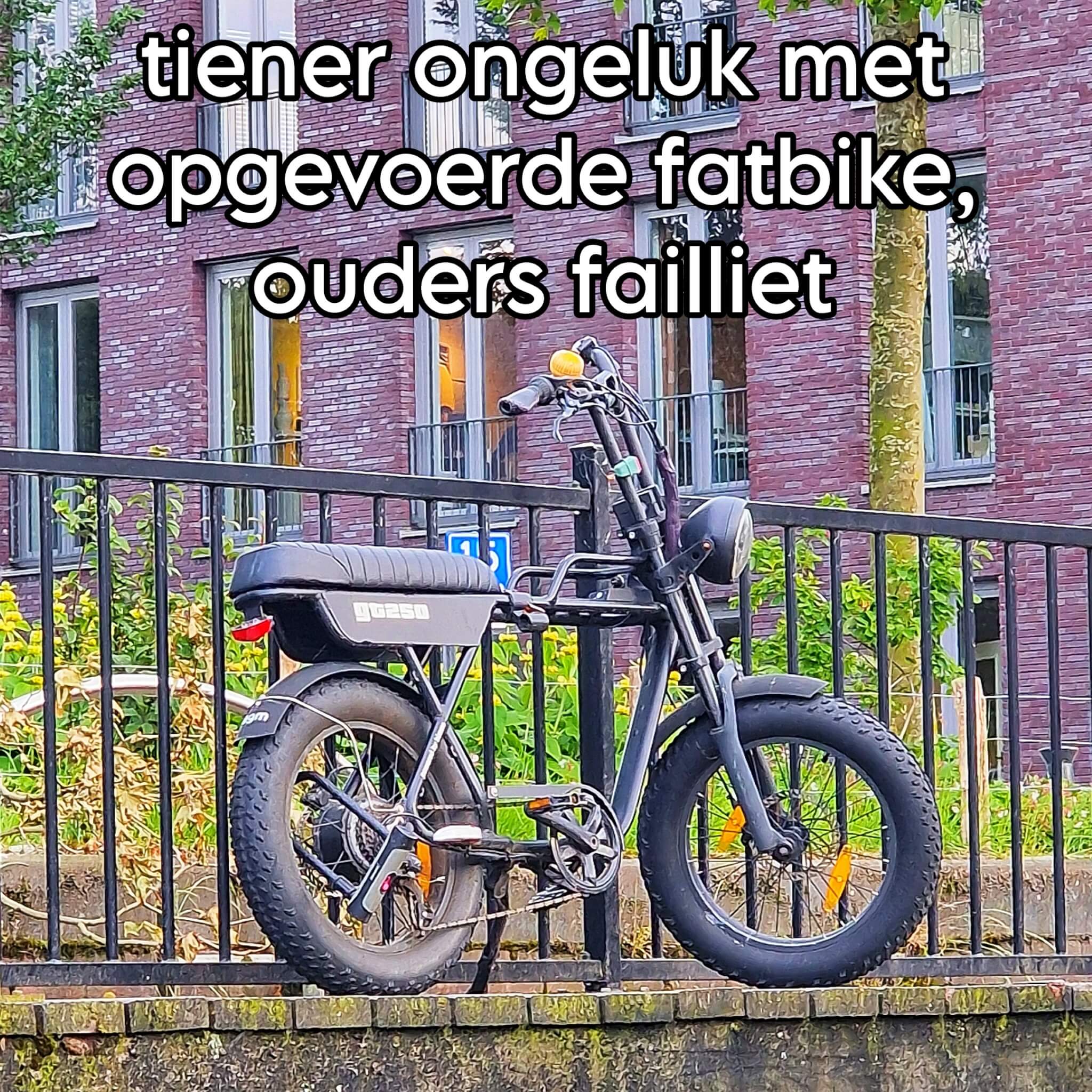 Tiener veroorzaakt ongeluk met opgevoerde fatbike, ouders failliet Leuk met kids