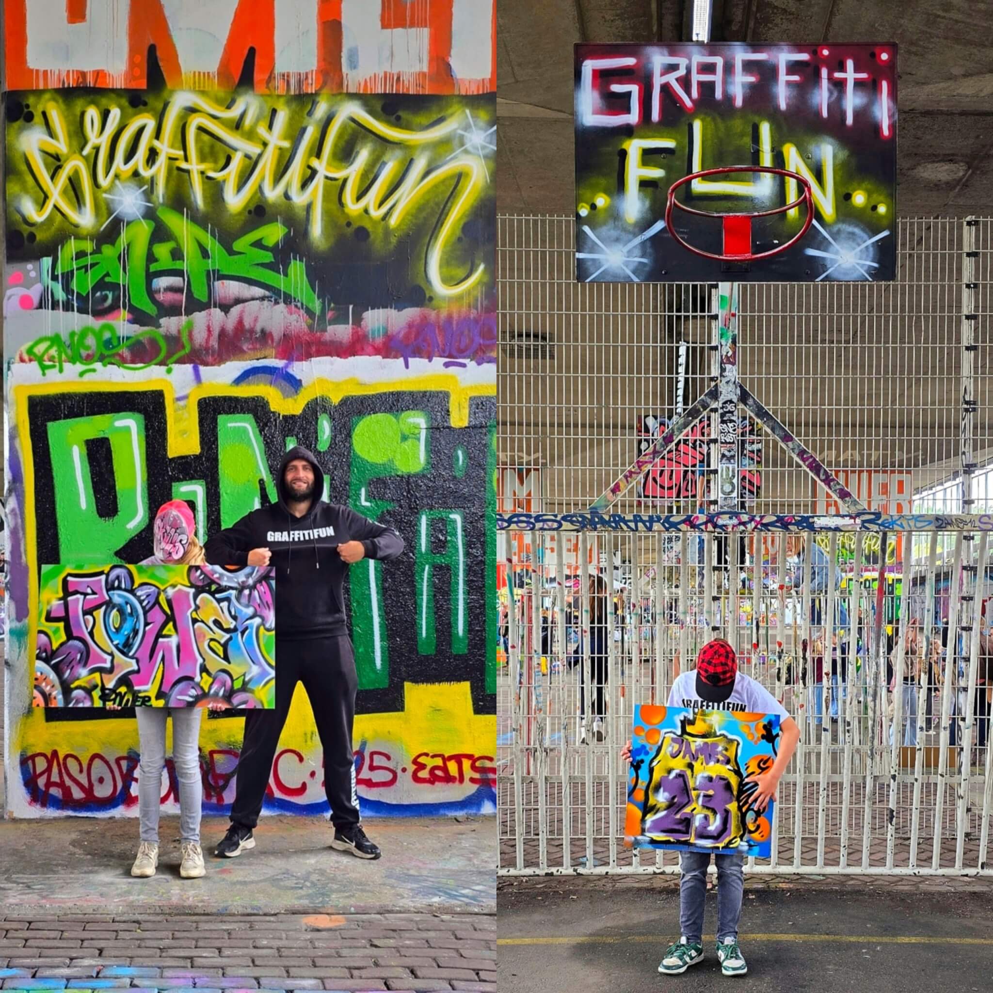 Graffitifun: kinderfeestje met kinderen of graffiti workshop tieners ...